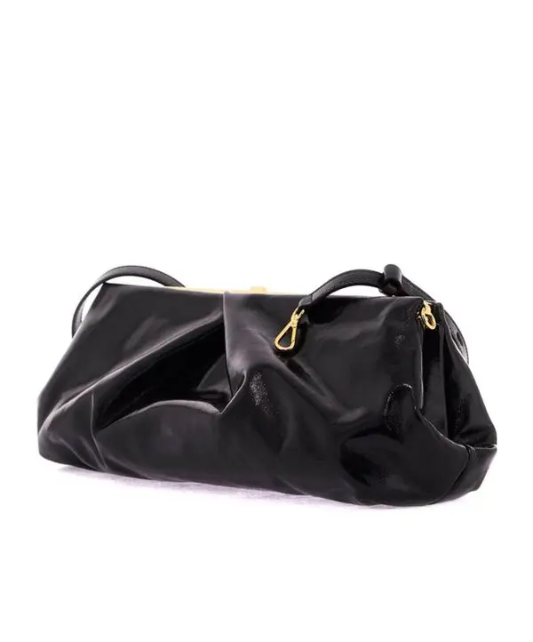 Dries Van Noten Logo Embossed Large Clutch Bag