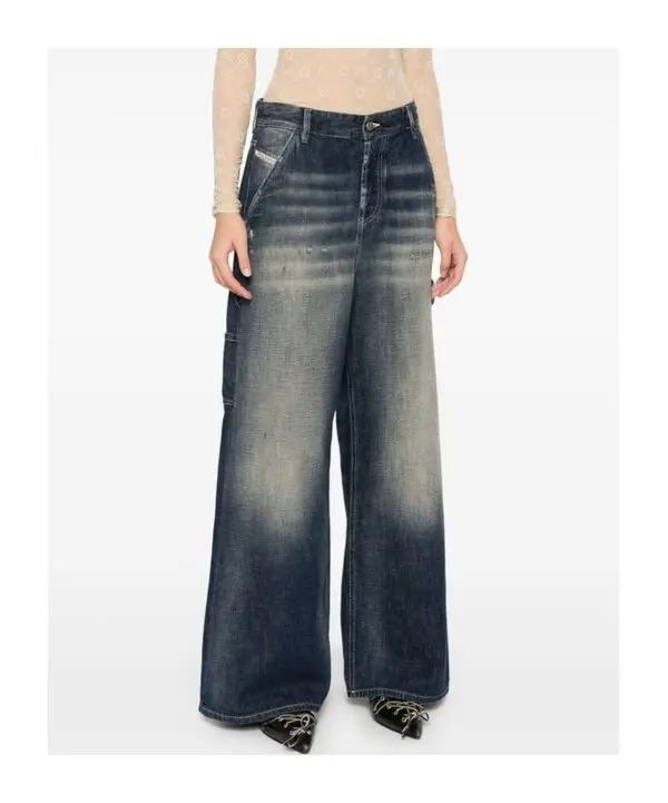 DIESEL® D-sire Wide-leg Jeans - Black