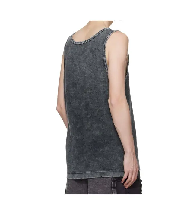 Mihara Yasuhiro Bleached Thermal Tank Top