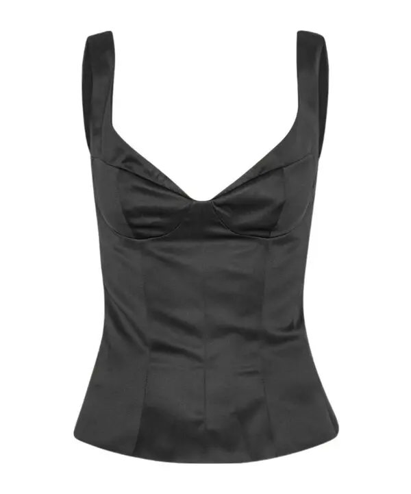 ROTATE BY BIRGER CHRISTENSEN Sleeveless Top With Zipper Detail