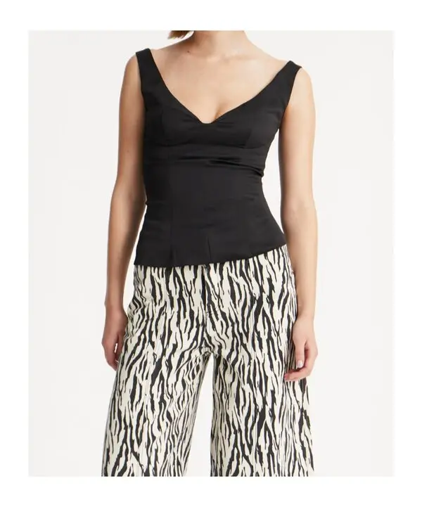 ROTATE BY BIRGER CHRISTENSEN Sleeveless Top With Zipper Detail