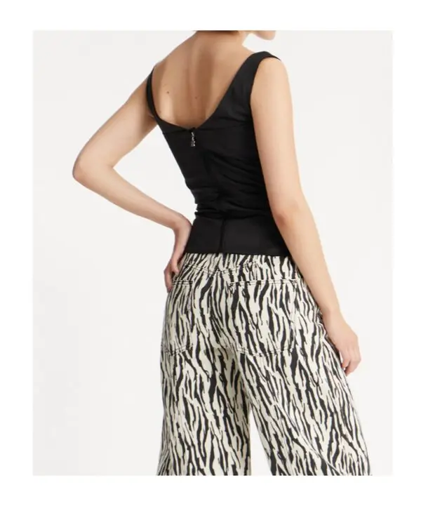 ROTATE BY BIRGER CHRISTENSEN Sleeveless Top With Zipper Detail