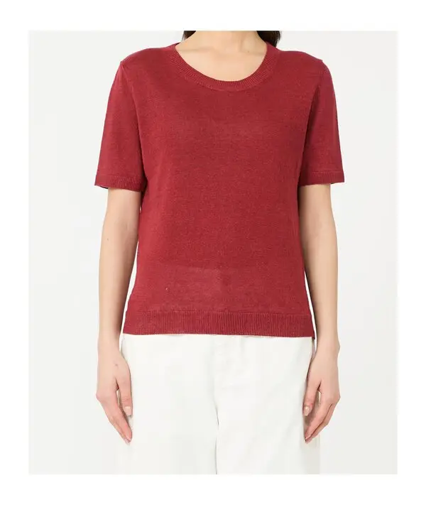 Max Mara Short Sleeve Round Neck Top