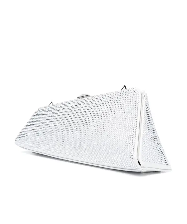 Attico Embellished Asymmetric Clutch Bag
