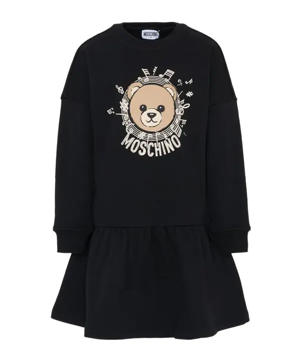 Moschino Long Sleeve Printed Dress
