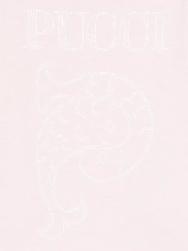 Emilio Pucci Crew Neck Short Sleeve T-shirt With Logo