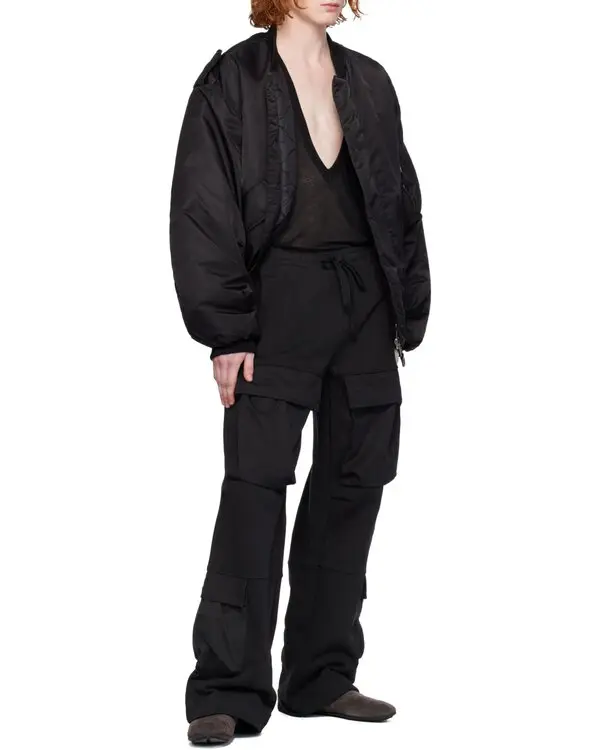 ENTIRE STUDIOS Utility Wide-leg Cargo Track Trousers
