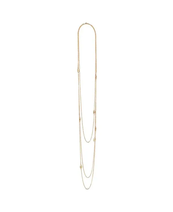 Celine Maillon Triomphe Sautoir In Gold Finish Brass - Yellow