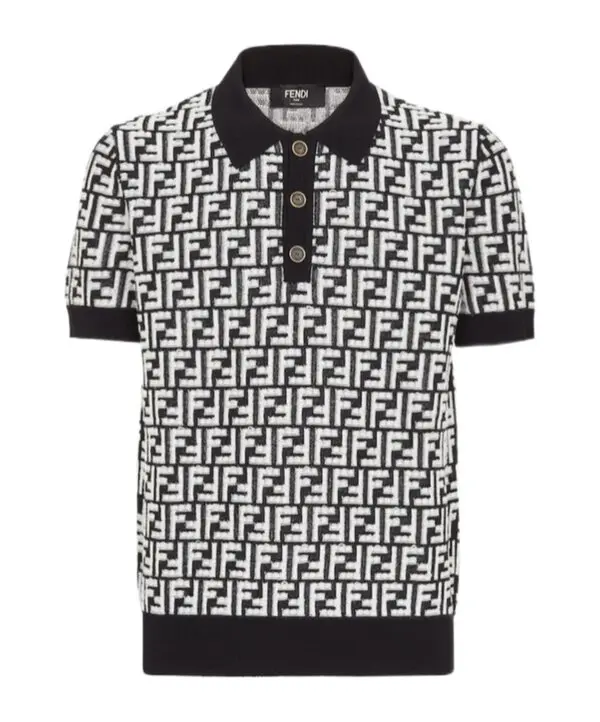 Fendi Ff Monogram Polo Shirt