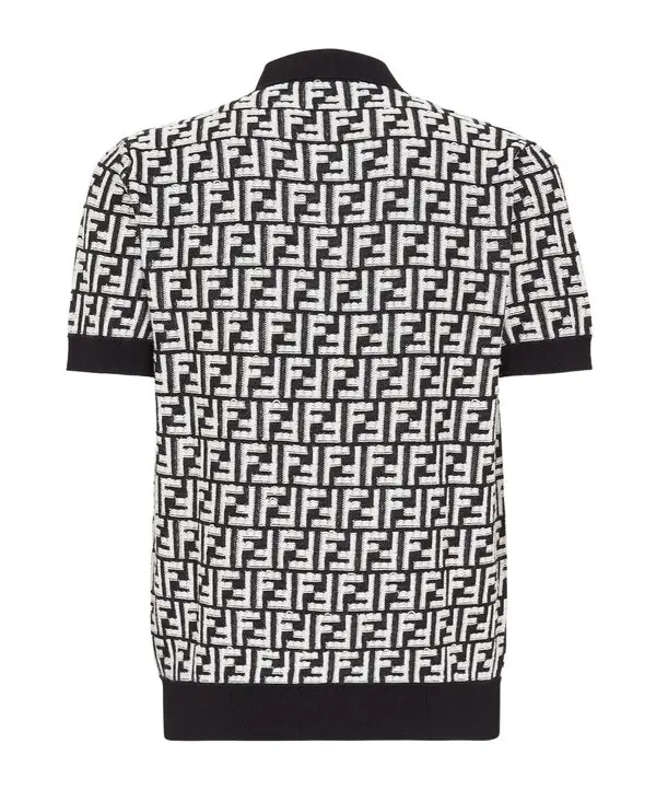 Fendi Ff Monogram Polo Shirt