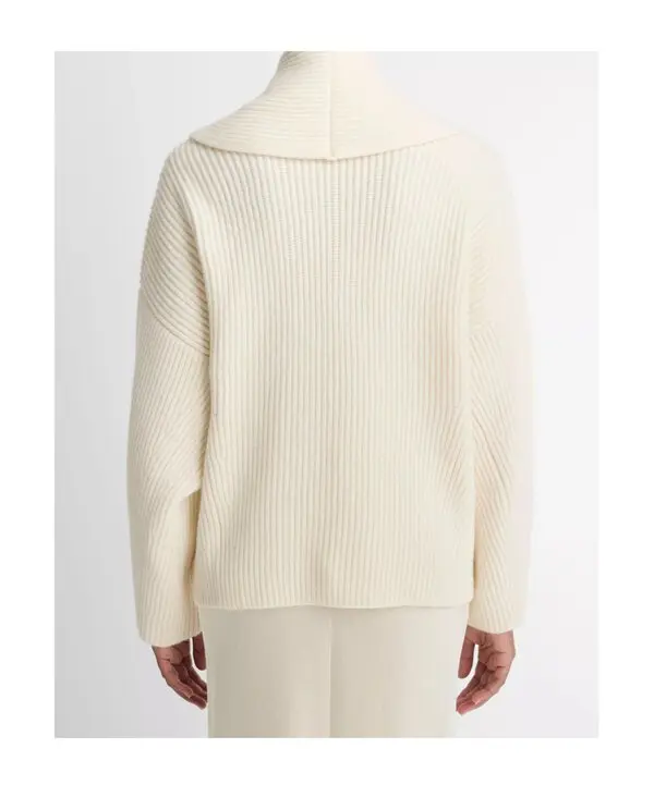 Vince Wool-blend Draped Sweater Coat