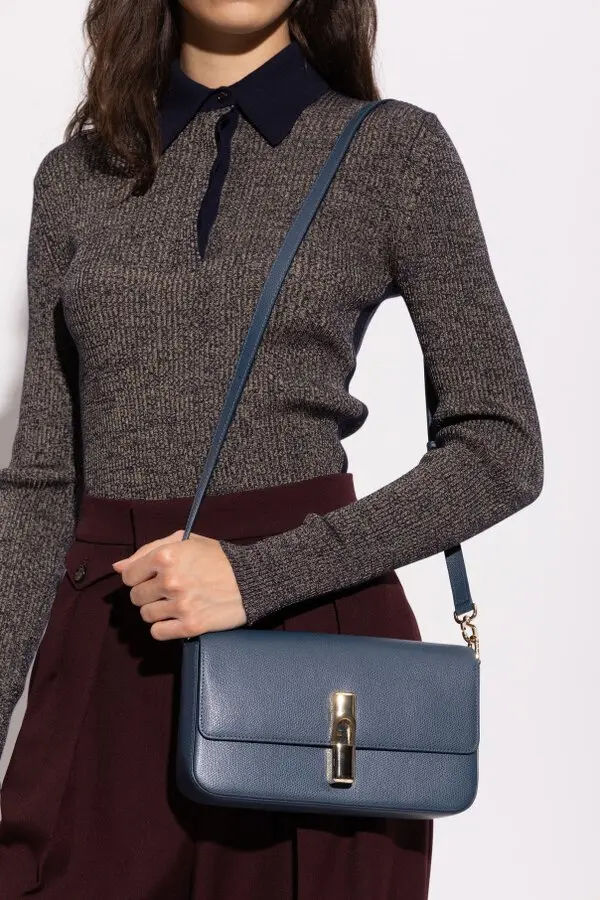 Furla Logo Shoulder Bag - Blue