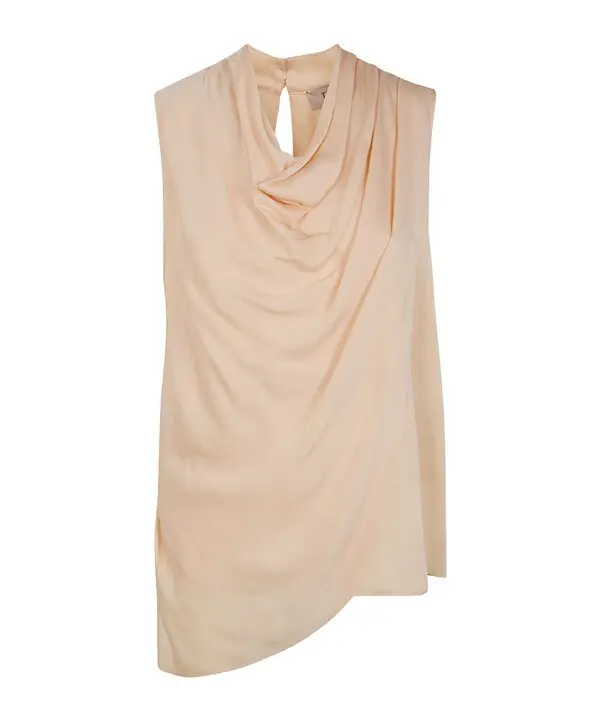 TWINSET Asymmetric Sleeveless Top With Draping