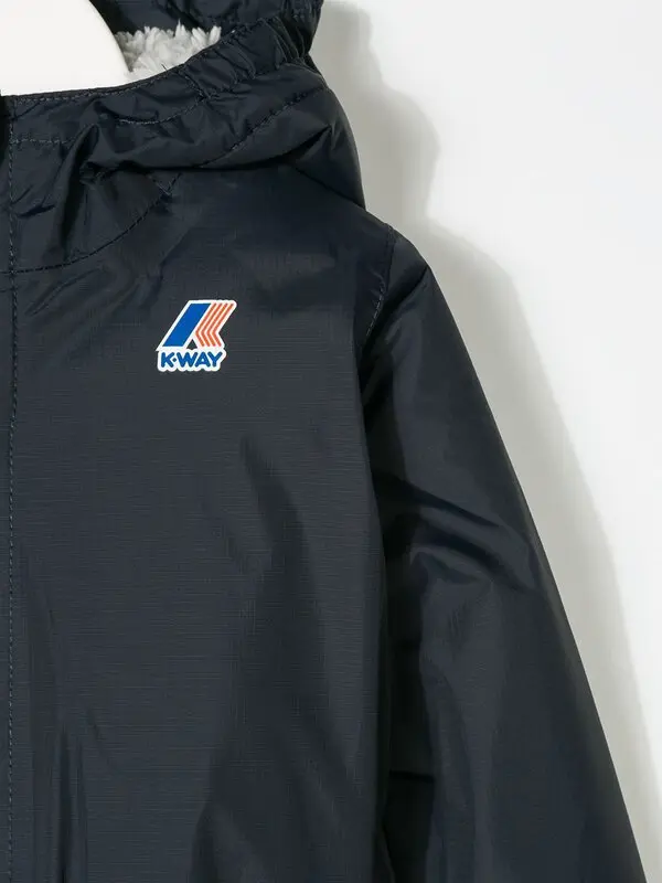 K-WAY Logo Hooded Rain Jacket