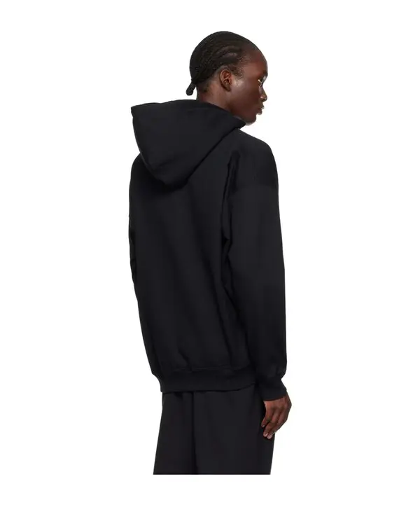 Y3 Zip-up Hooded Jacket With Embellished Chest