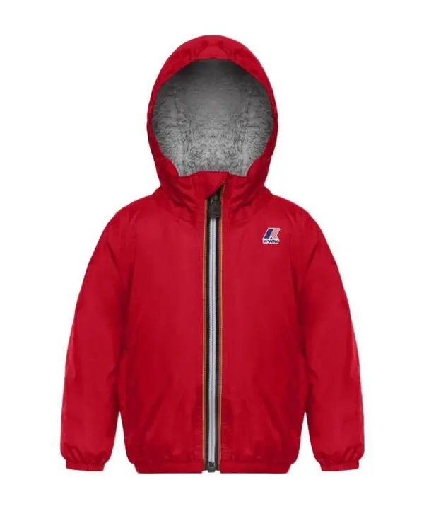 K-WAY Hooded Rain Jacket With Logo Detail