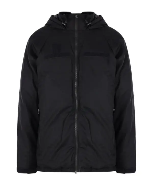 Junya Watanabe Zip-up Hooded Jacket With Velcro Chest Patches