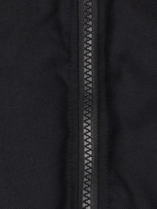 Junya Watanabe Zip-up Hooded Jacket With Velcro Chest Patches