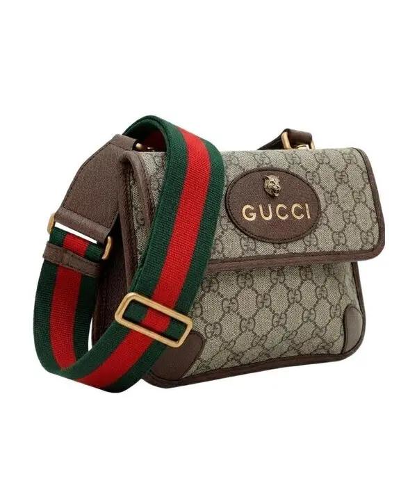 Gucci Gg Supreme Small Messenger Bag - Beige/ebony