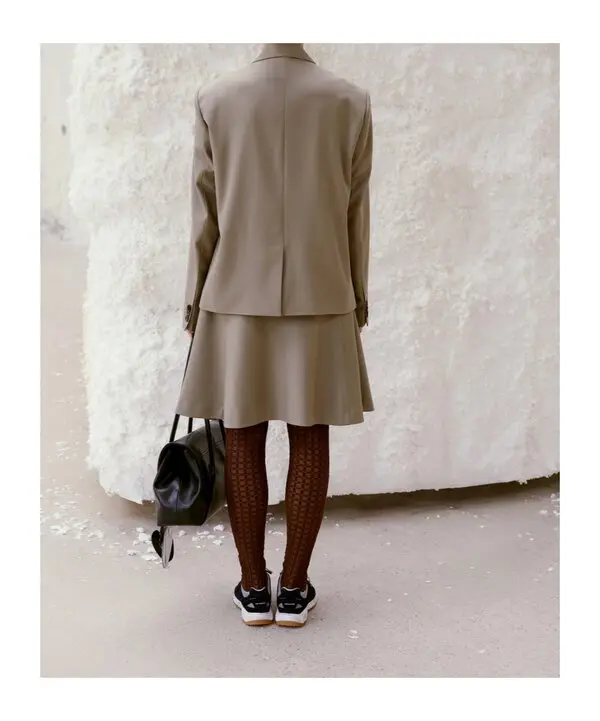 LOW CLASSIC Flared Midi Skirt With Belt And Tie Detail