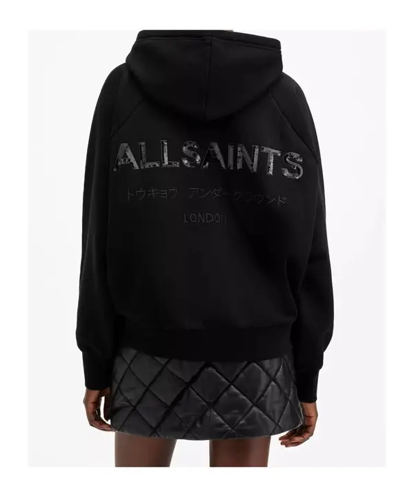 ALLSAINTS Sequin Logo Pullover Hoodie