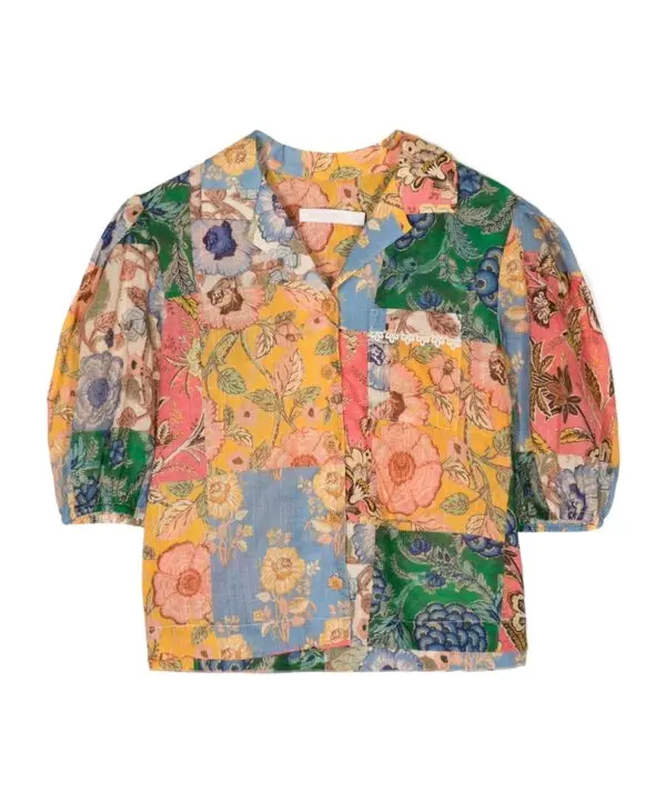 Zimmermann Short-sleeved Shirt With Scalloped Trim
