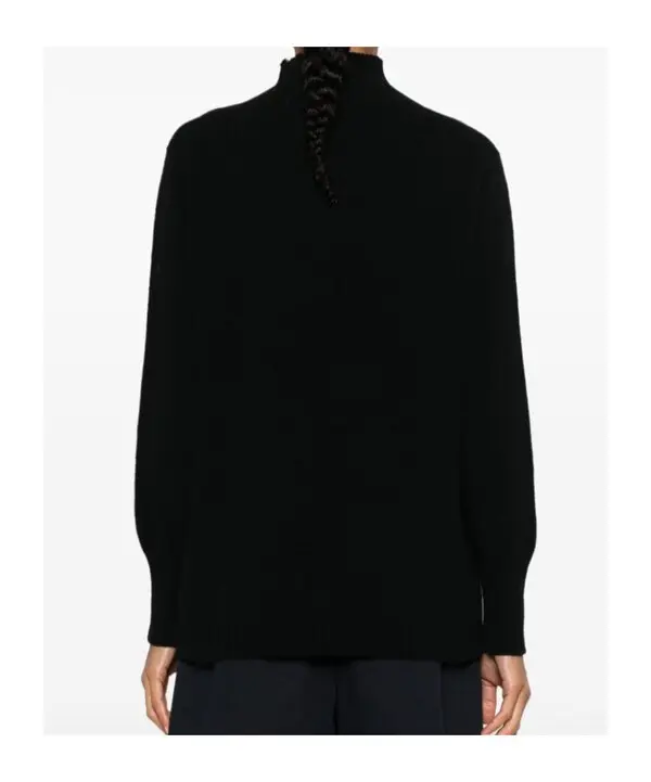 DRUMOHR Long Sleeve Turtleneck Sweater With Ribbed Details
