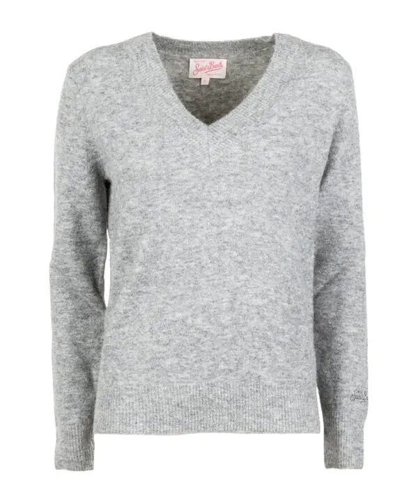 MC2 SAINT BARTH Long-sleeved V-neck Sweater