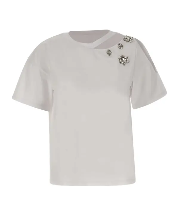 Liu Jo Embellished Cut-out T-shirt