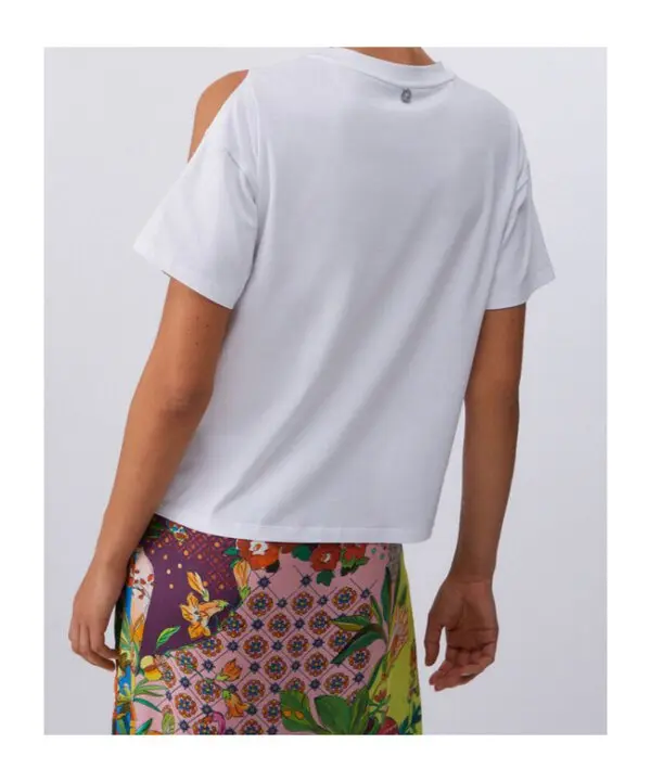 Liu Jo Embellished Cut-out T-shirt