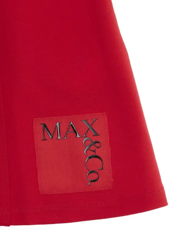 MAXCO. Max&co. Sleeveless Round Neck Dress With Logo Detail