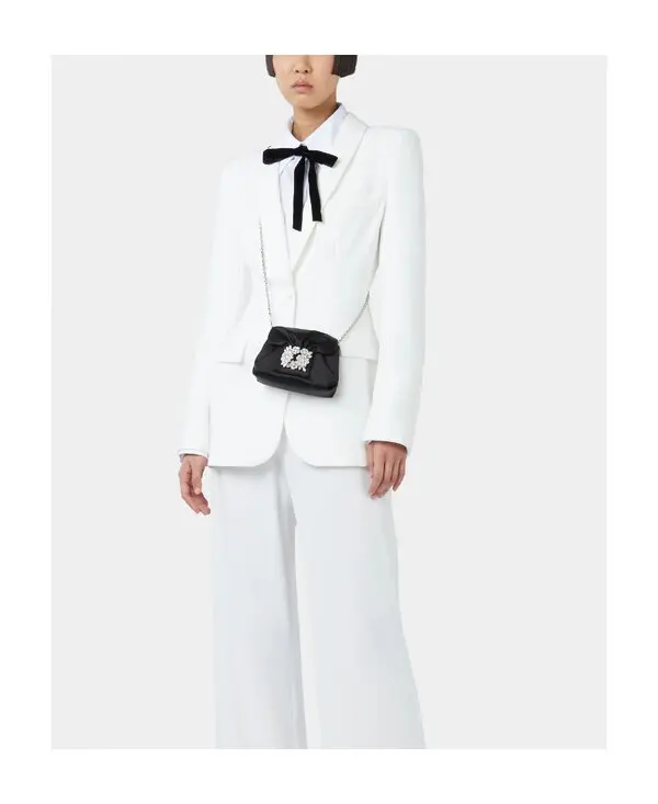 ROGER VIVIER Embellished Foldover Top Crossbody Bag