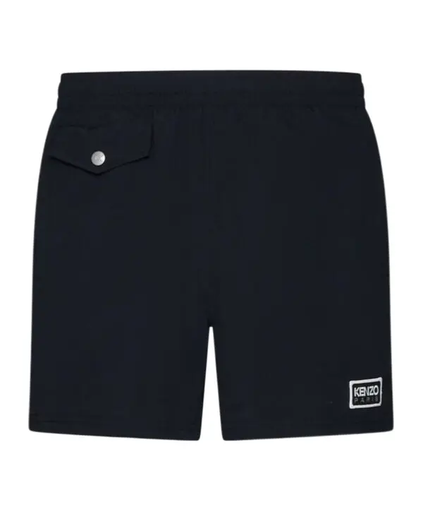 Kenzo Logo Patch Swim Trunks