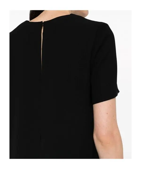 P.a.r.o.s.h Drop Shoulder Blouse With Keyhole Detail