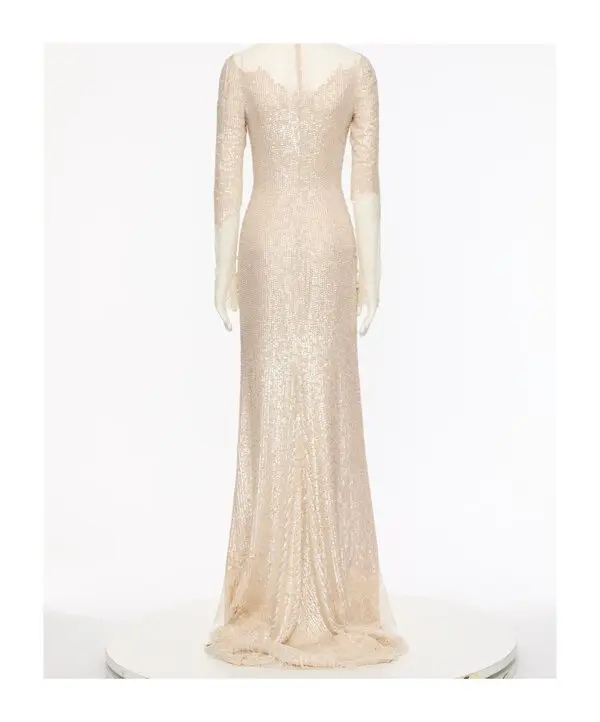 Valentino Garavani Sequined Cat Motif Gown