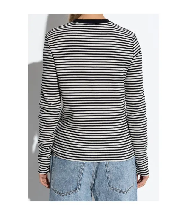 ANINE BING Alessia Striped Long Sleeve T-shirt