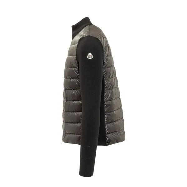 Moncler Padded Zipped Cardigan - Black
