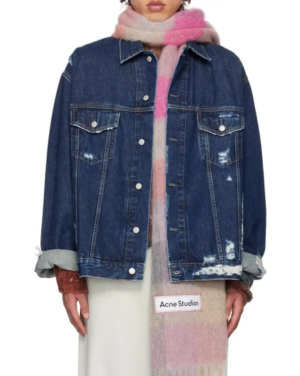 Acne Studios Long-sleeved Denim Trucker Jacket
