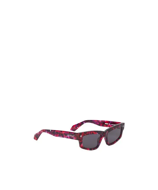 Off-White Full Frame Rectangular Sunglasses - Gray