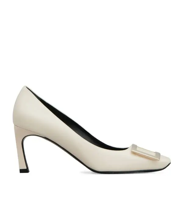 ROGER VIVIER Trompette Buckle Pumps - Cream