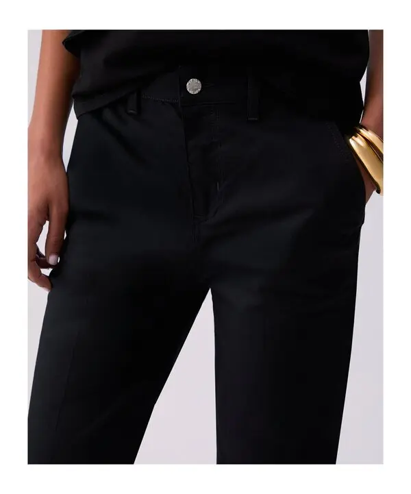 Liu Jo Capri Chinos With Embellished Button