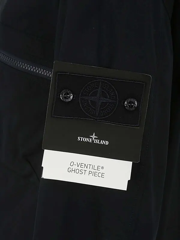 Stone Island Logo Patch Zip-up Jacket