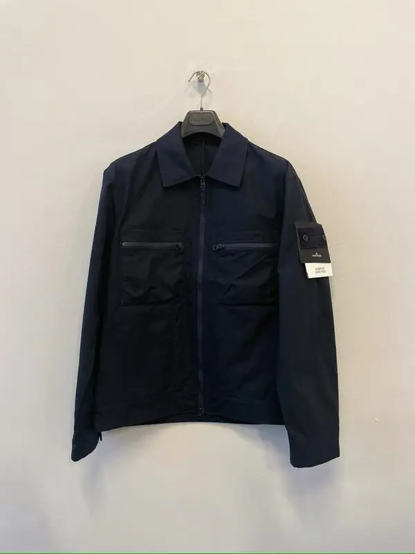 Stone Island Logo Patch Zip-up Jacket
