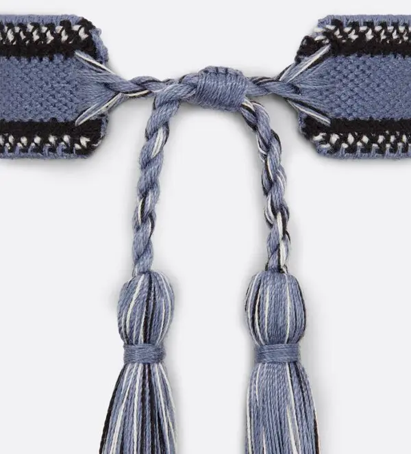 Dior Embroidered Bracelets With Tassels
