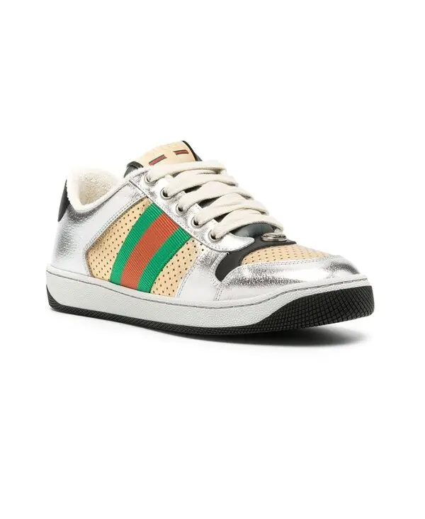 Gucci Screener Low-top Sneakers With Retro Logo Detail