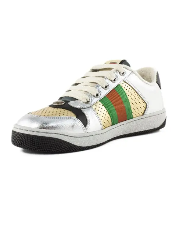 Gucci Screener Low-top Sneakers With Retro Logo Detail