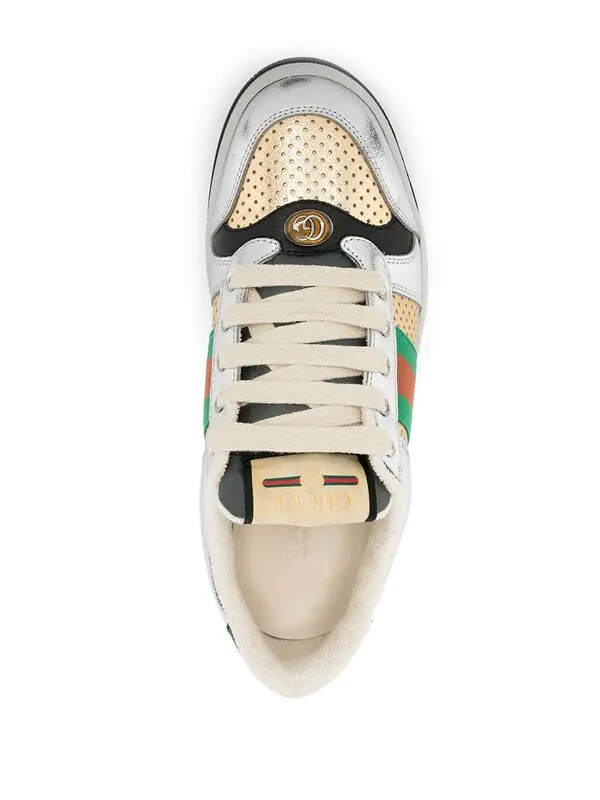 Gucci Screener Low-top Sneakers With Retro Logo Detail