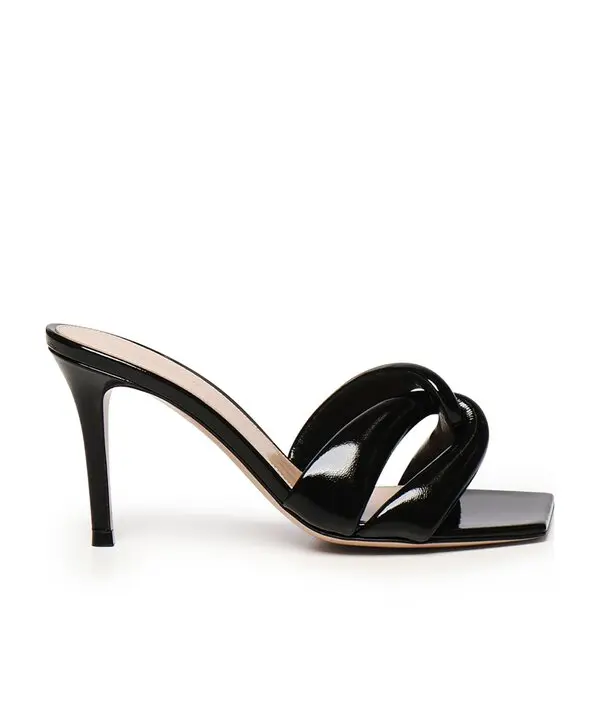 GIANVITO ROSSI Amour Twisted Detail Mules - Black