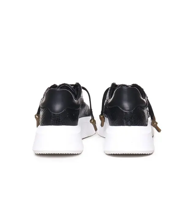 GIULIANO GALIANO Nemesis Snakeskin Print Sneakers