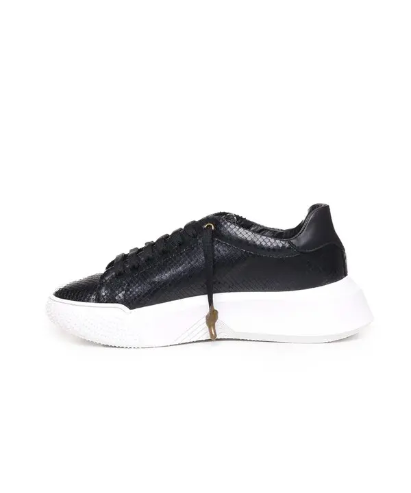 GIULIANO GALIANO Nemesis Snakeskin Print Sneakers